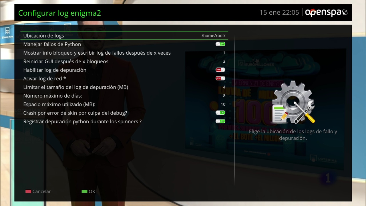 Logs en Enigma2 - OpenSpa Wiki